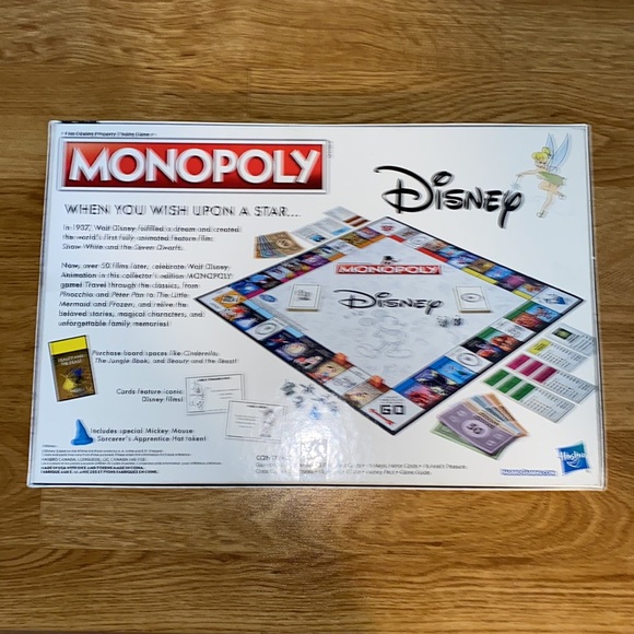 Hasbro | Toys | Brand New Still Sealed Monopoly Disney Animation | Poshmark